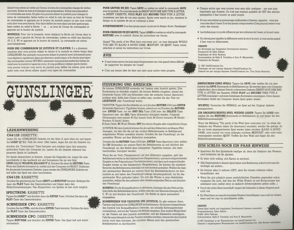 Gunslinger cover or packaging material - MobyGames