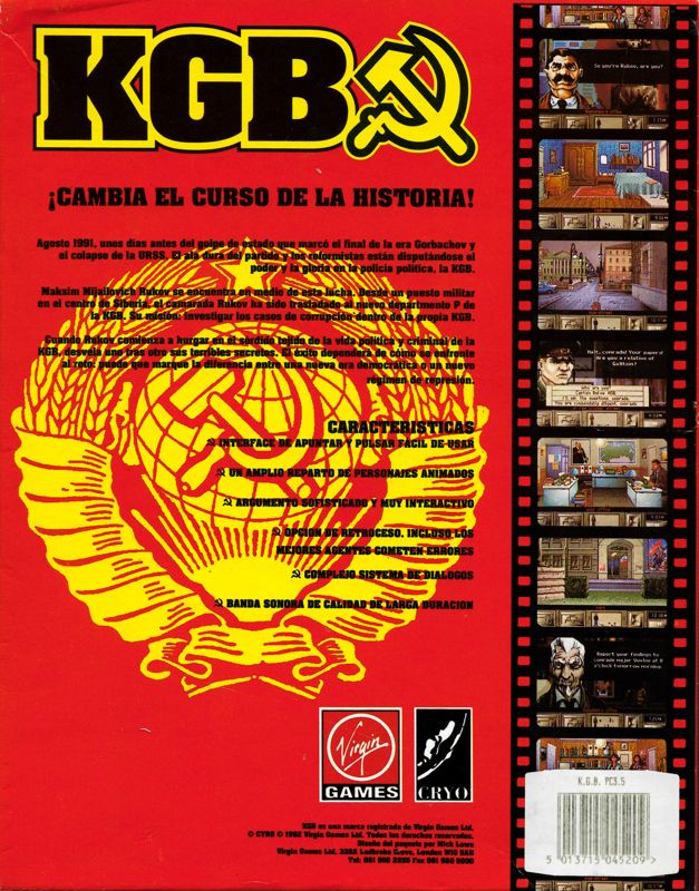 KGB cover or packaging material - MobyGames