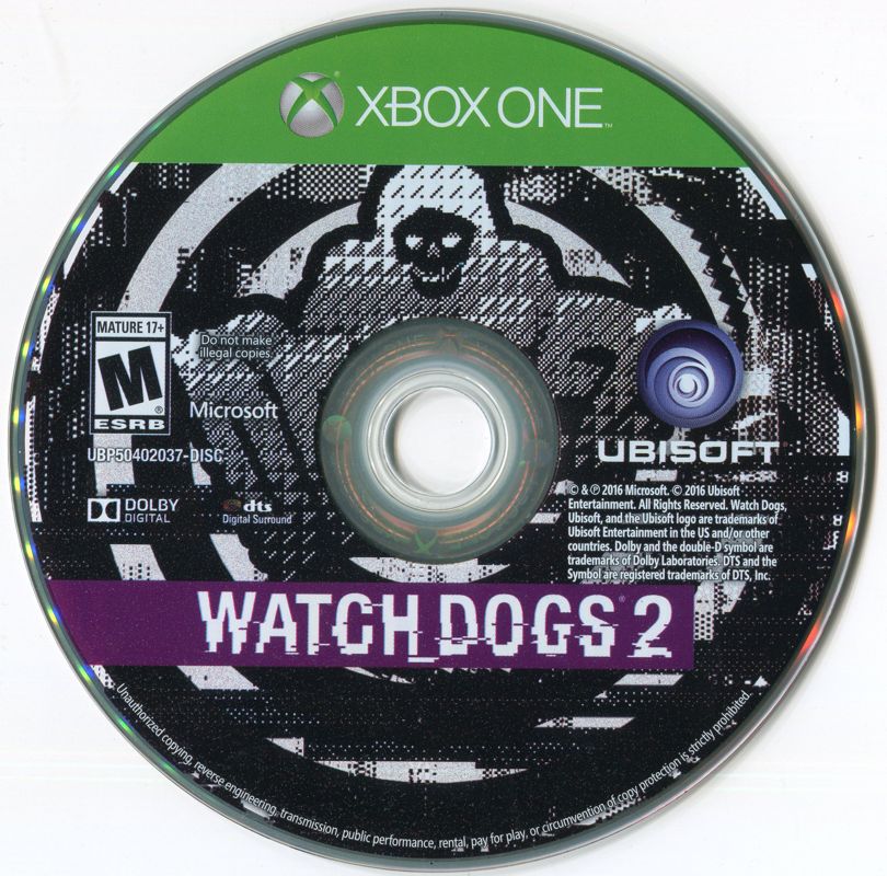 Watch_Dogs 2 cover or packaging material - MobyGames