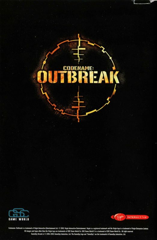 Codename: Outbreak cover or packaging material - MobyGames