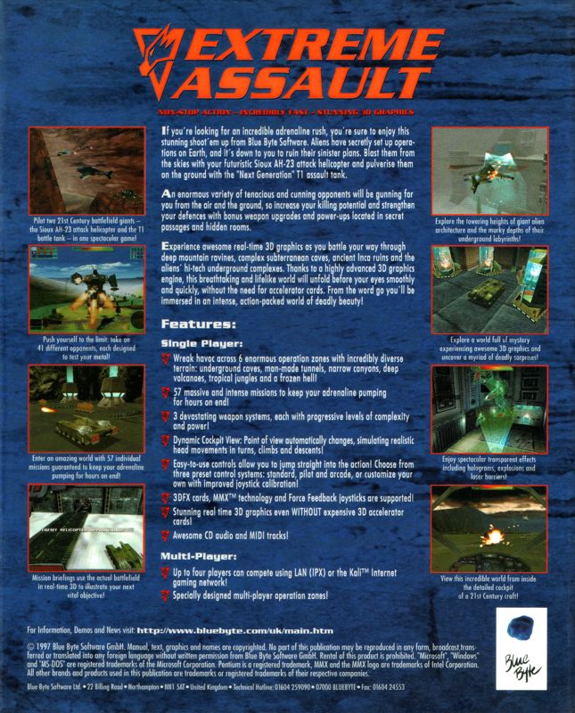 Extreme Assault cover or packaging material - MobyGames