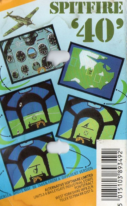 Spitfire '40 cover or packaging material - MobyGames