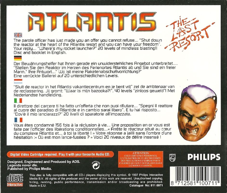 Atlantis: The Last Resort cover or packaging material - MobyGames