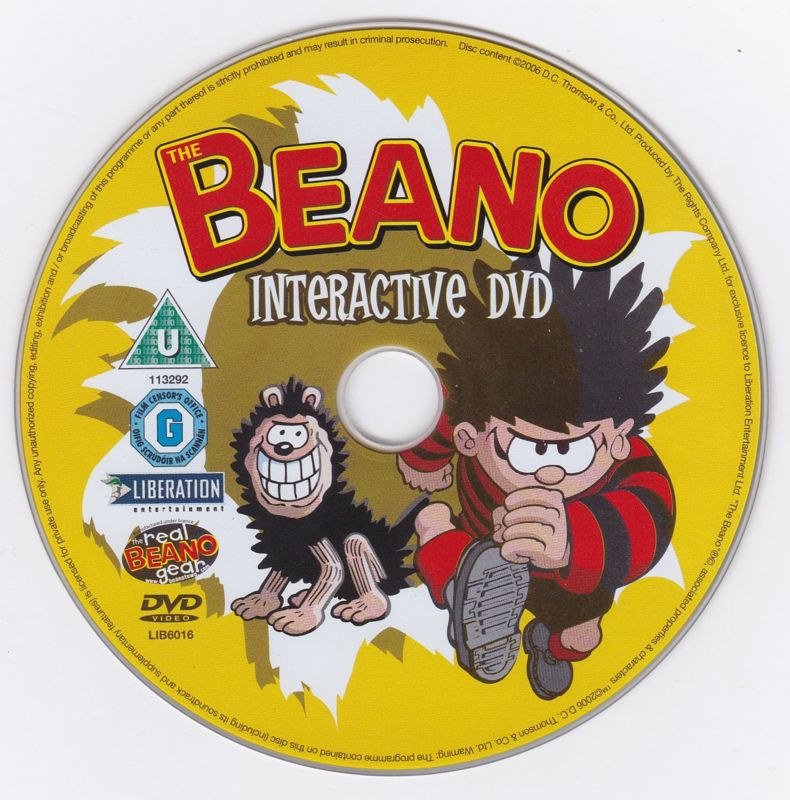 Beano Interactive DVD cover or packaging material - MobyGames
