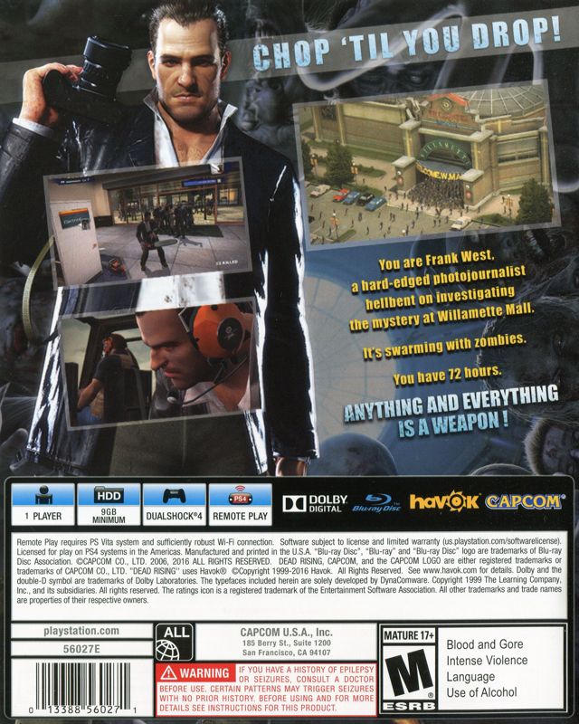 Dead Rising cover or packaging material - MobyGames