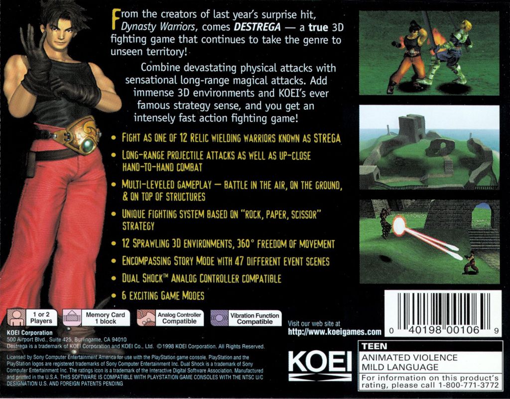 Destrega cover or packaging material - MobyGames