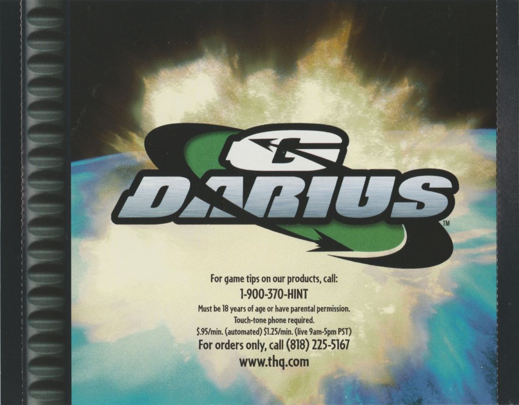 G Darius cover or packaging material - MobyGames
