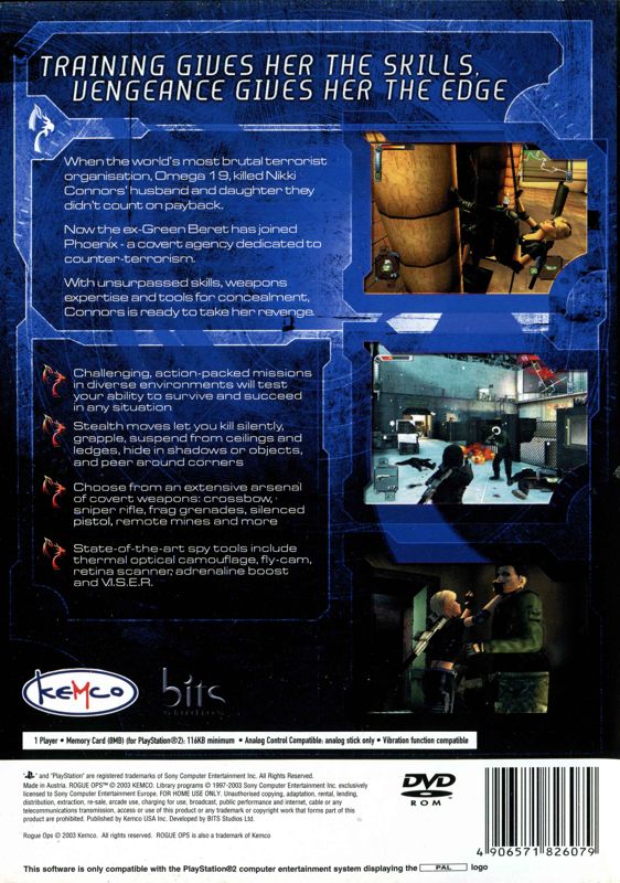 Rogue Ops cover or packaging material - MobyGames