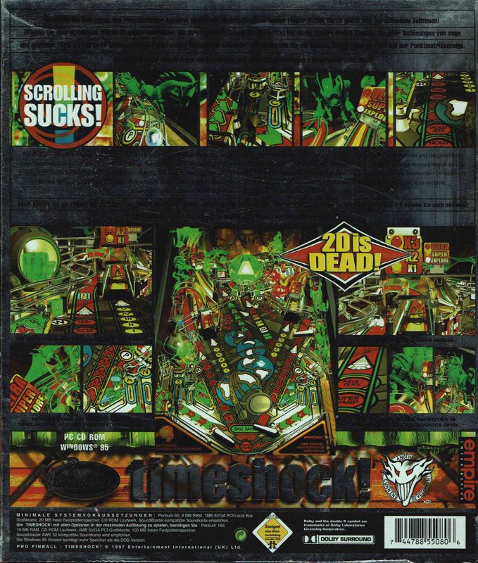 Pro Pinball: Timeshock! cover or packaging material - MobyGames