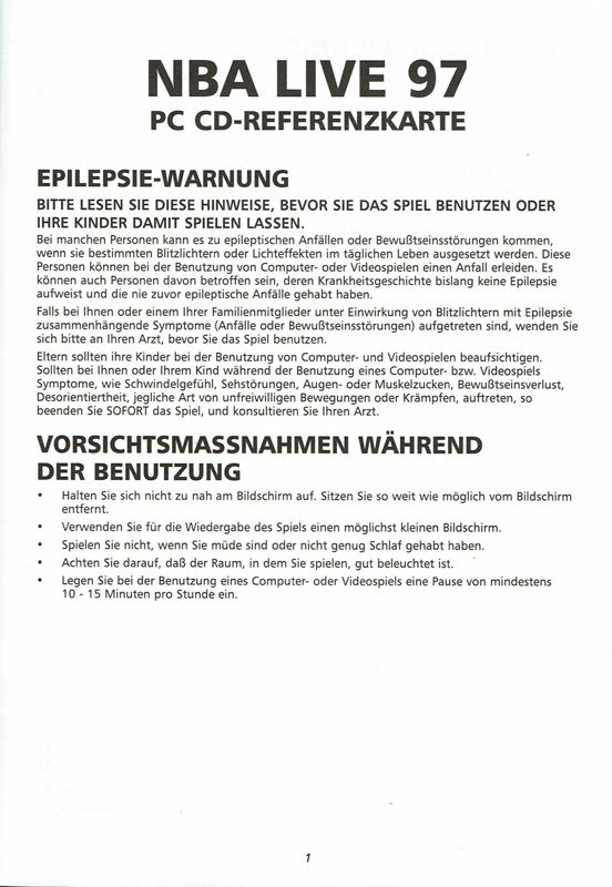 NBA Live 97 cover or packaging material - MobyGames