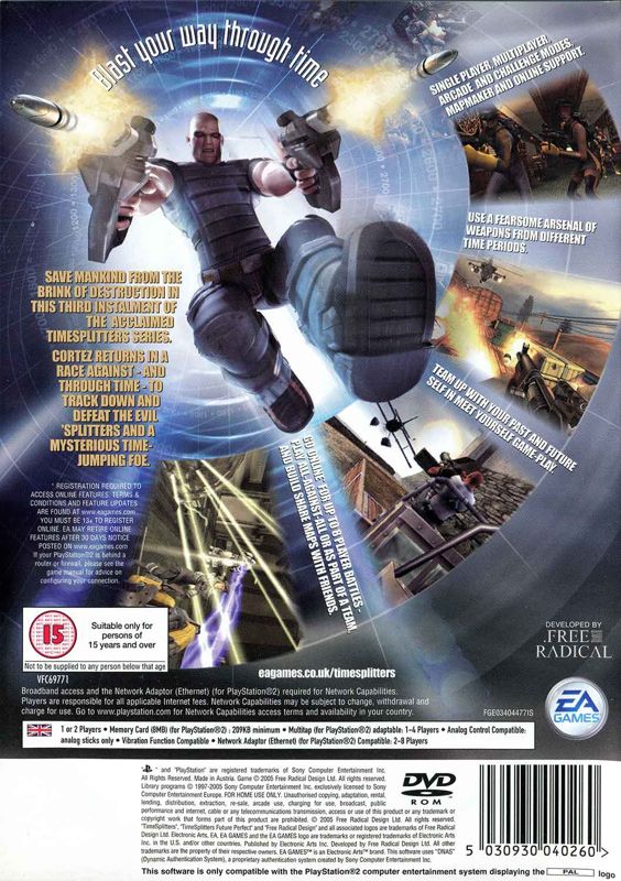 TimeSplitters: Future Perfect cover or packaging material - MobyGames