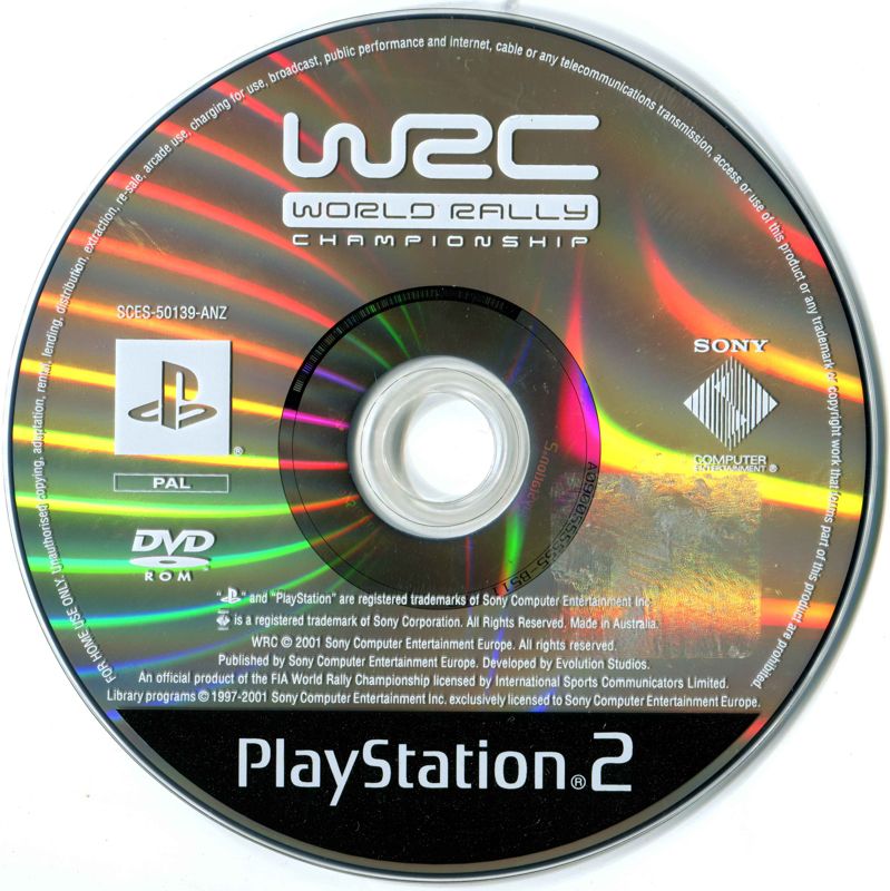 WRC World Rally Championship cover or packaging material - MobyGames
