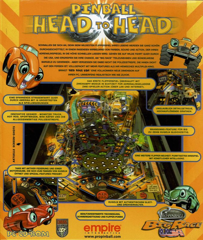 Pro Pinball: Big Race USA cover or packaging material - MobyGames