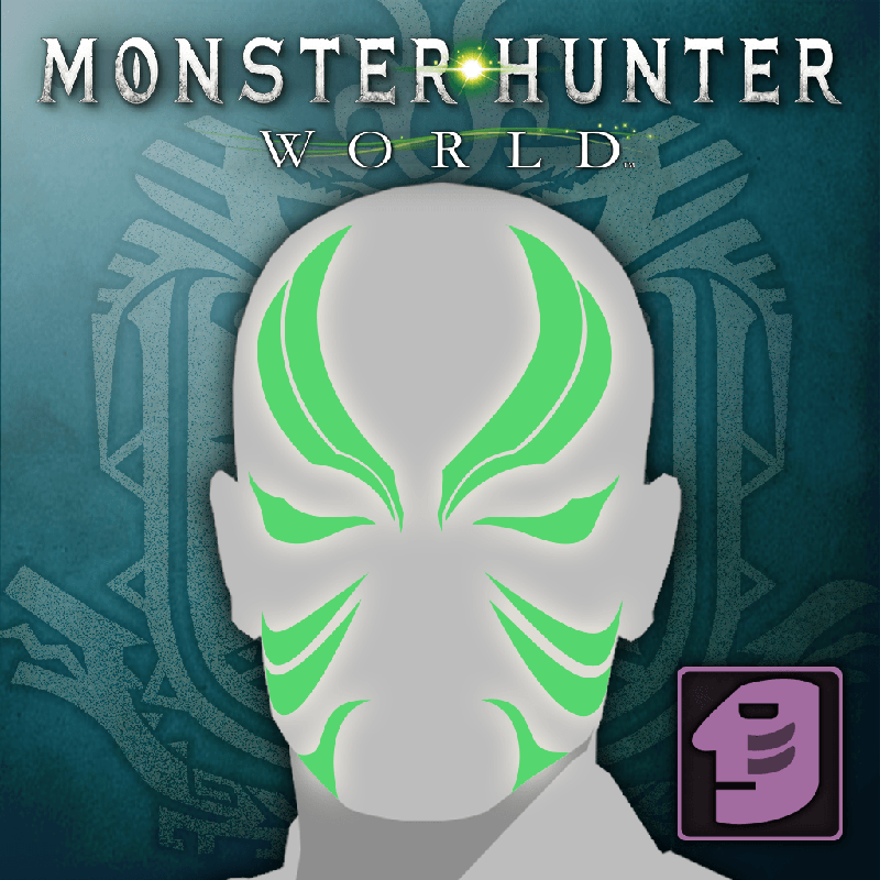 Monster Hunter: World - Face Paint: Shade Pattern (2018) - MobyGames