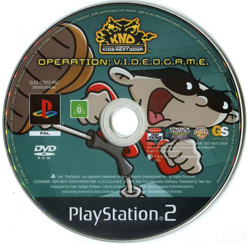 Codename: Kids Next Door - Operation: V.I.D.E.O.G.A.M.E. cover or packaging material - MobyGames