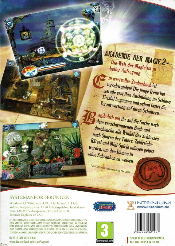 Magic Academy II cover or packaging material - MobyGames