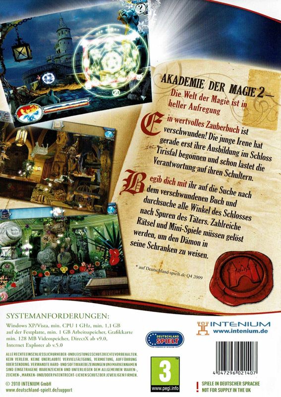 Magic Academy II cover or packaging material - MobyGames