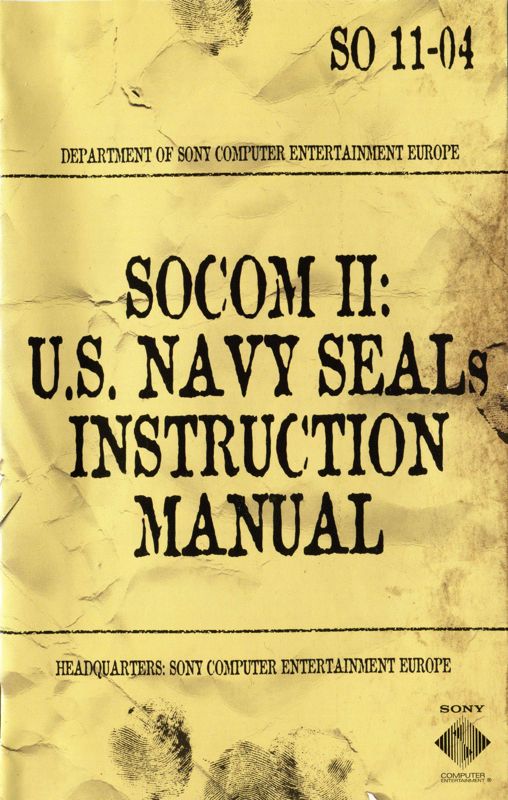 SOCOM II: U.S. Navy SEALs cover or packaging material - MobyGames