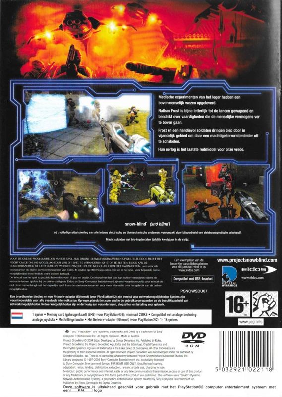 Project: Snowblind cover or packaging material - MobyGames