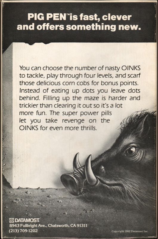 Pig Pen cover or packaging material - MobyGames