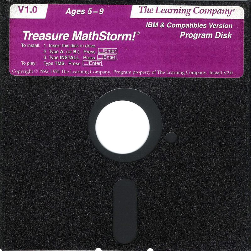 Treasure MathStorm! cover or packaging material - MobyGames