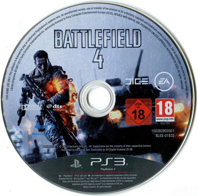 Battlefield 4 cover or packaging material - MobyGames