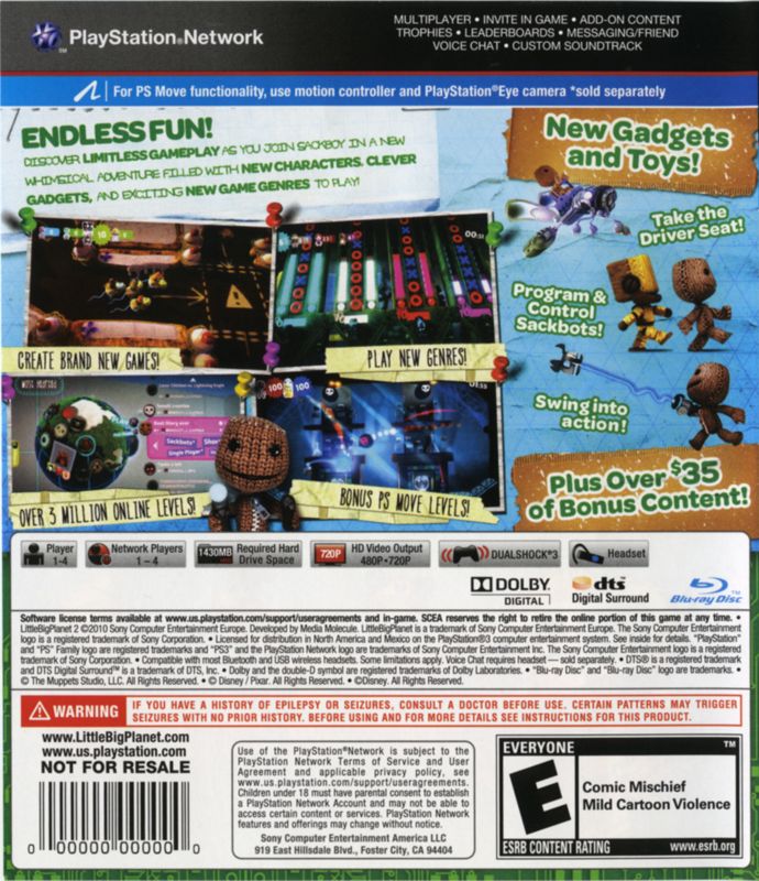 LittleBigPlanet 2: Special Edition cover or packaging material - MobyGames