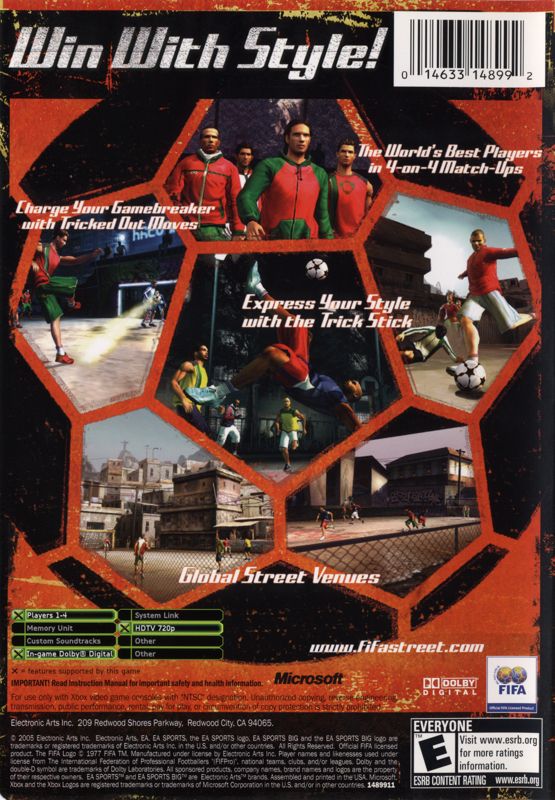 FIFA Street cover or packaging material - MobyGames