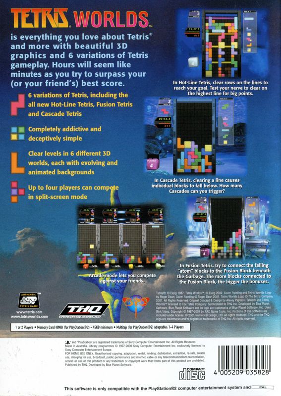 Tetris Worlds cover or packaging material - MobyGames