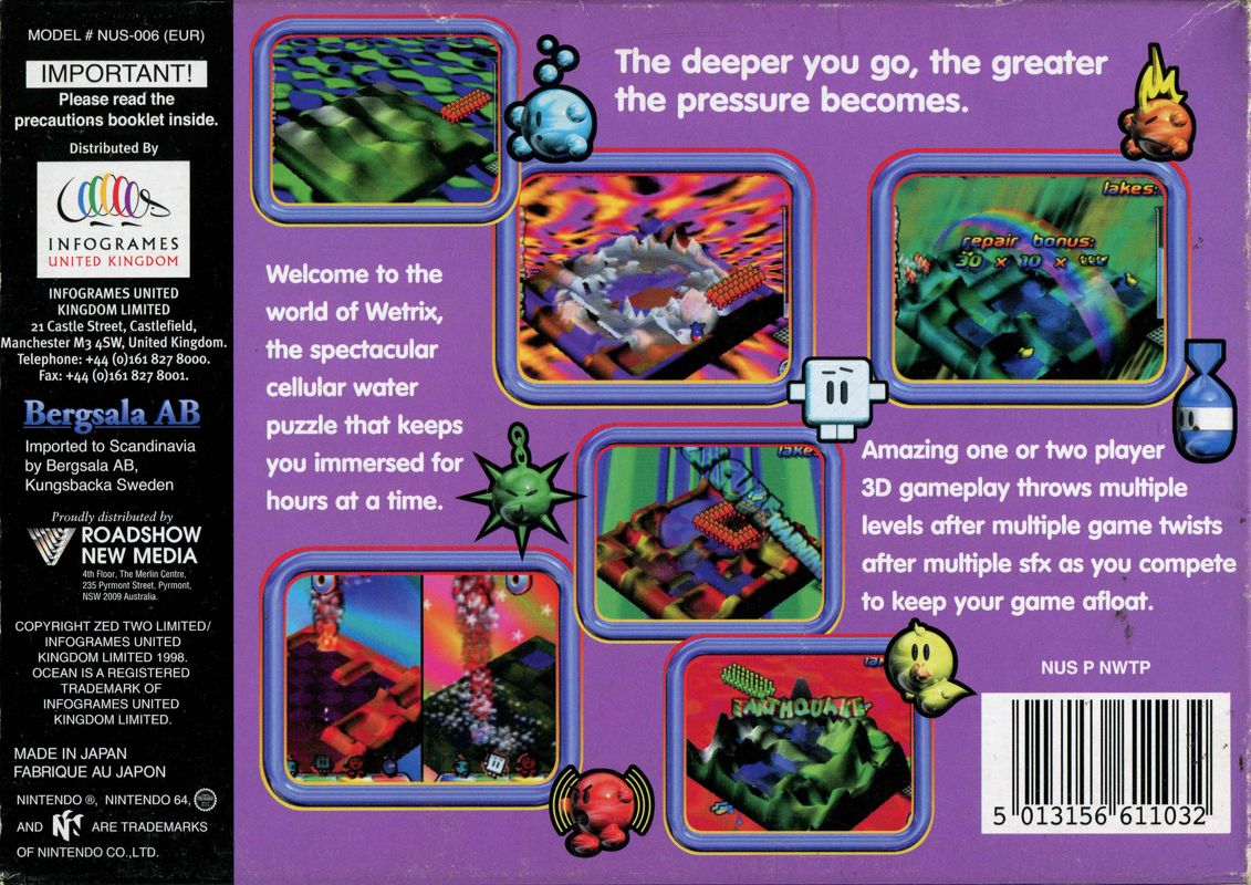 Wetrix cover or packaging material - MobyGames