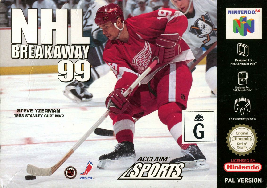 NHL Breakaway 99 cover or packaging material - MobyGames