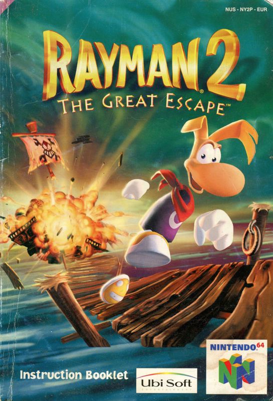 Rayman 2: The Great Escape cover or packaging material - MobyGames