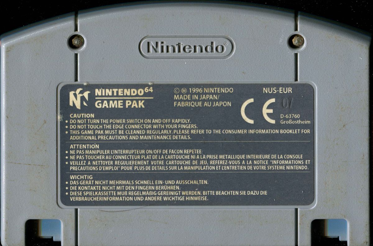 Super Mario 64 cover or packaging material - MobyGames