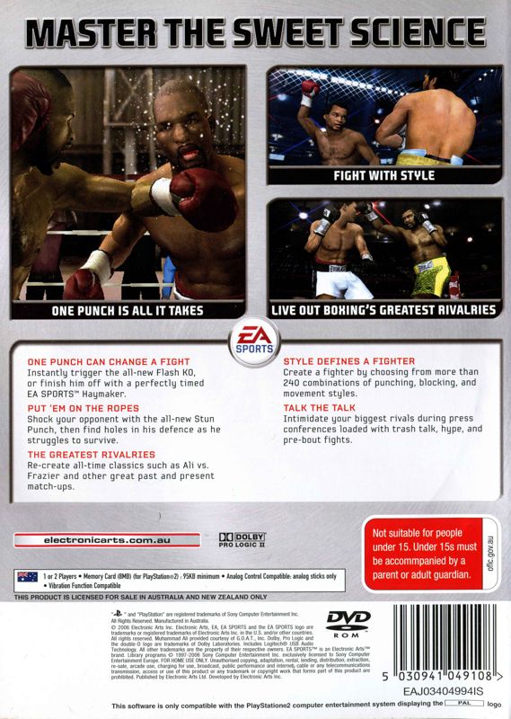 Fight Night Round 3 cover or packaging material - MobyGames