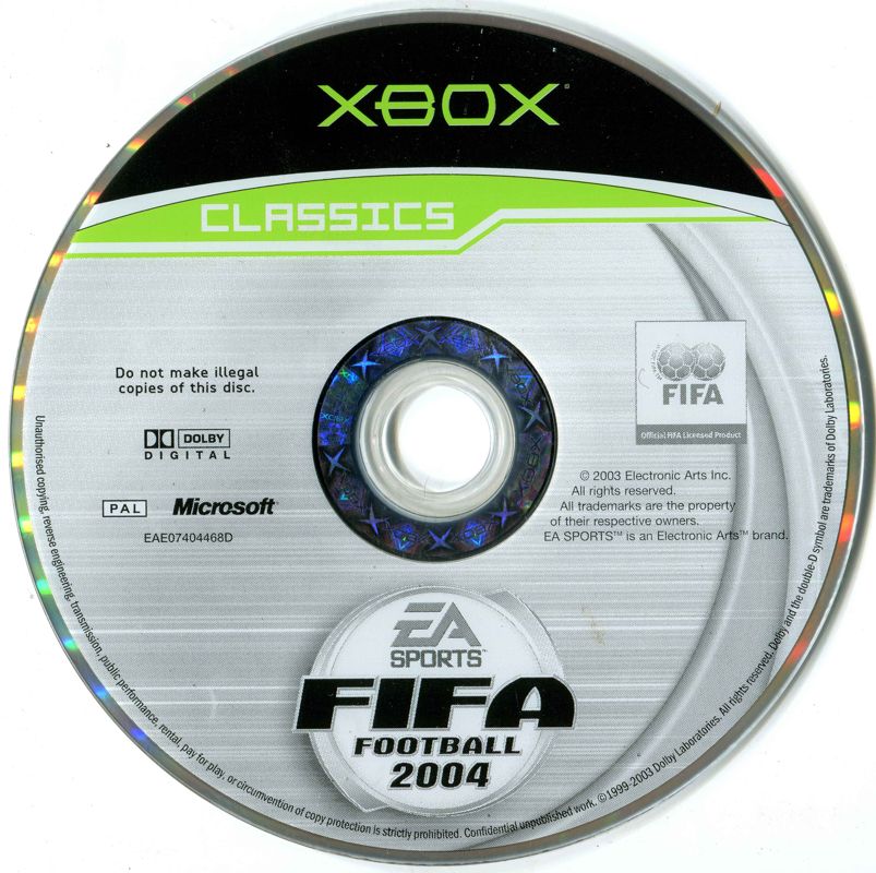 FIFA Soccer 2004 cover or packaging material - MobyGames