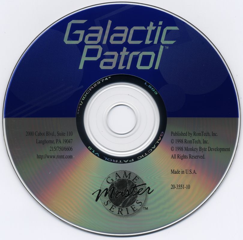 Galactic Patrol cover or packaging material - MobyGames