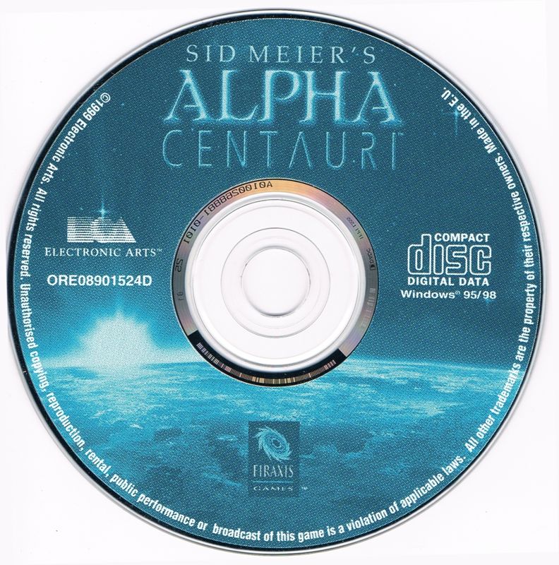 Sid Meier's Alpha Centauri cover or packaging material - MobyGames