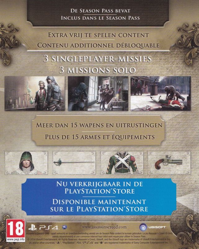 Assassin's Creed: Unity cover or packaging material - MobyGames