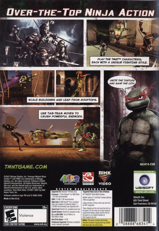 TMNT cover or packaging material - MobyGames