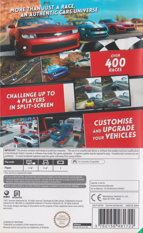 Gear.Club Unlimited cover or packaging material - MobyGames