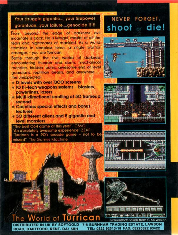 Turrican cover or packaging material - MobyGames