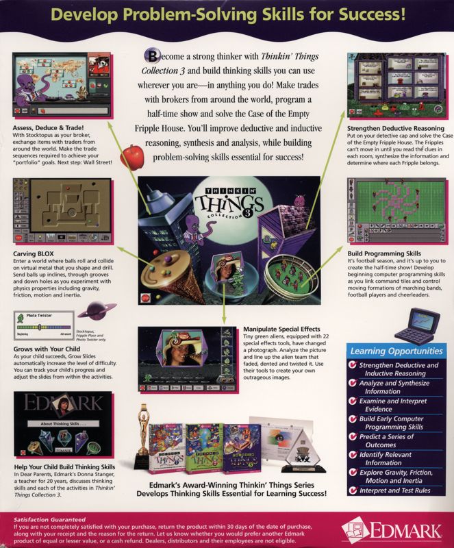 Thinkin' Things Collection 3 cover or packaging material - MobyGames