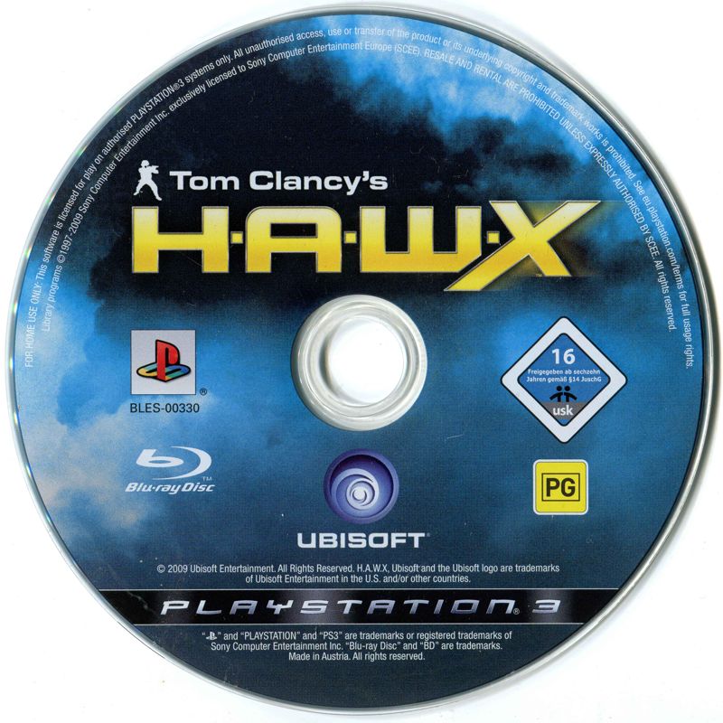 Tom Clancy's H.A.W.X cover or packaging material - MobyGames