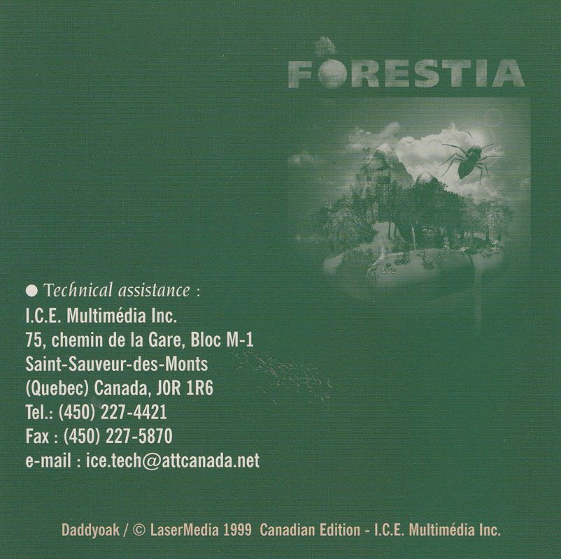 Forestia cover or packaging material - MobyGames