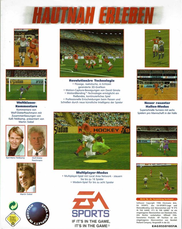 FIFA Soccer 97 cover or packaging material - MobyGames