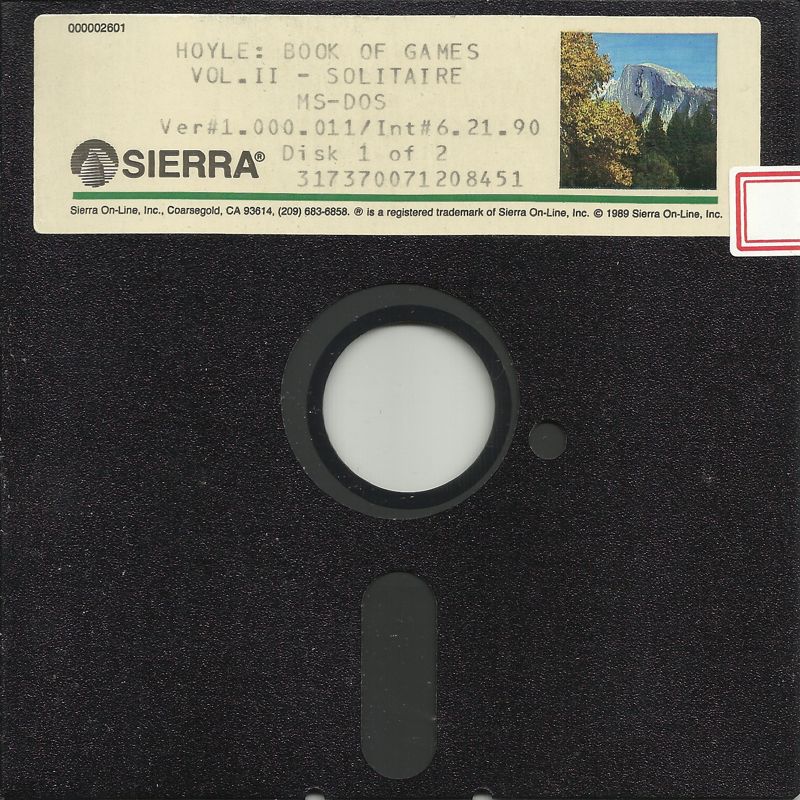 Hoyle: Official Book of Games - Volume 2: Solitaire cover or packaging ...