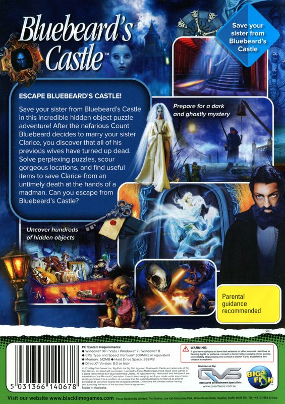 Bluebeard's Castle cover or packaging material - MobyGames