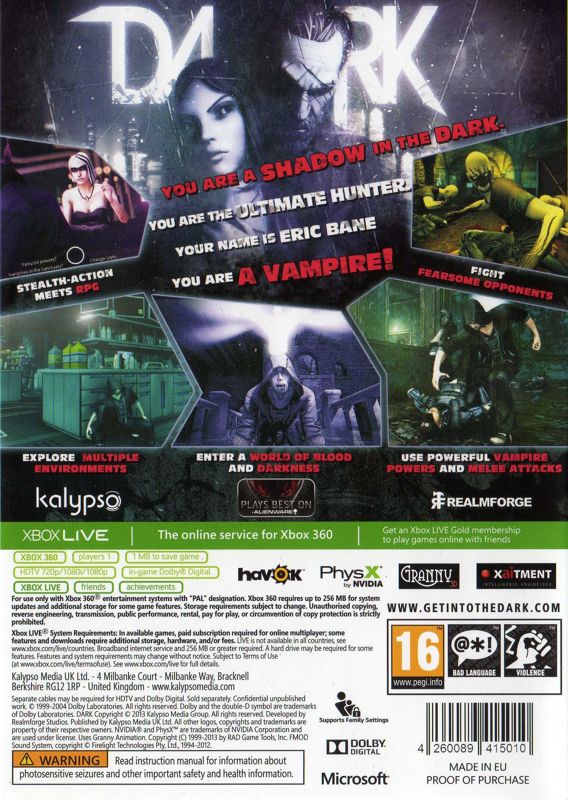 Dark cover or packaging material - MobyGames