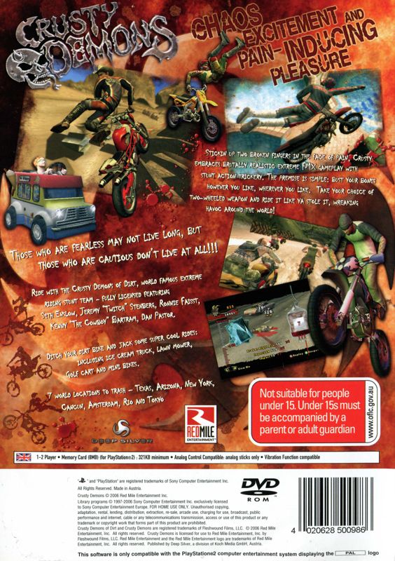 Crusty Demons cover or packaging material - MobyGames