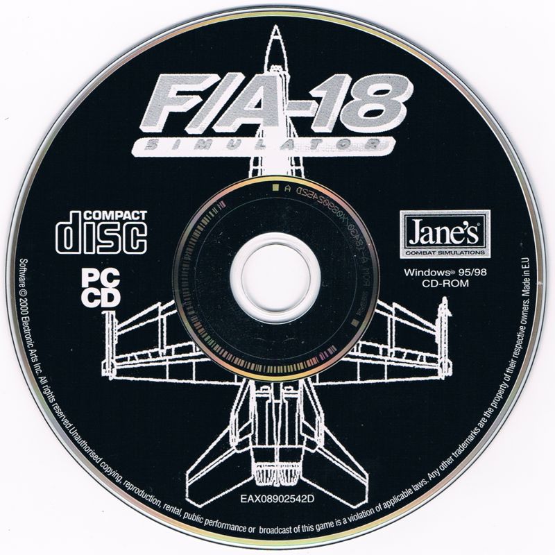 Jane's Combat Simulations: F/A-18 Simulator cover or packaging material ...